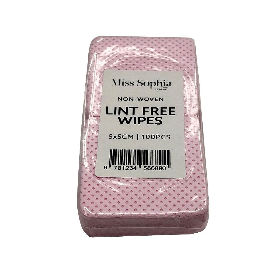 Miss Sophia Lint Free Wipes 100pcs Pink
